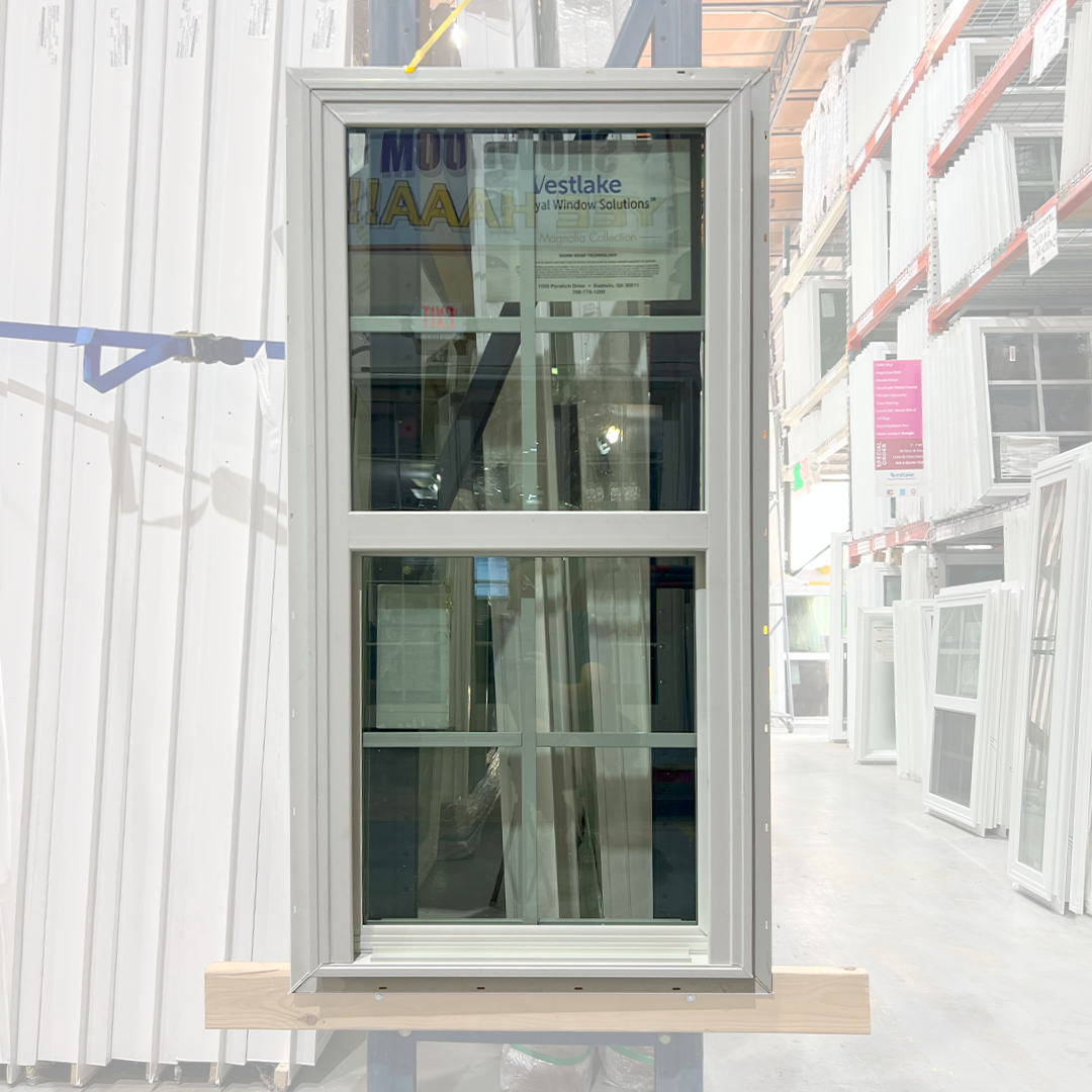 24x48 SINGLE HUNG WHITE NEW CONSTRUCTION WITH GRIDS VINYL WINDOW ...
