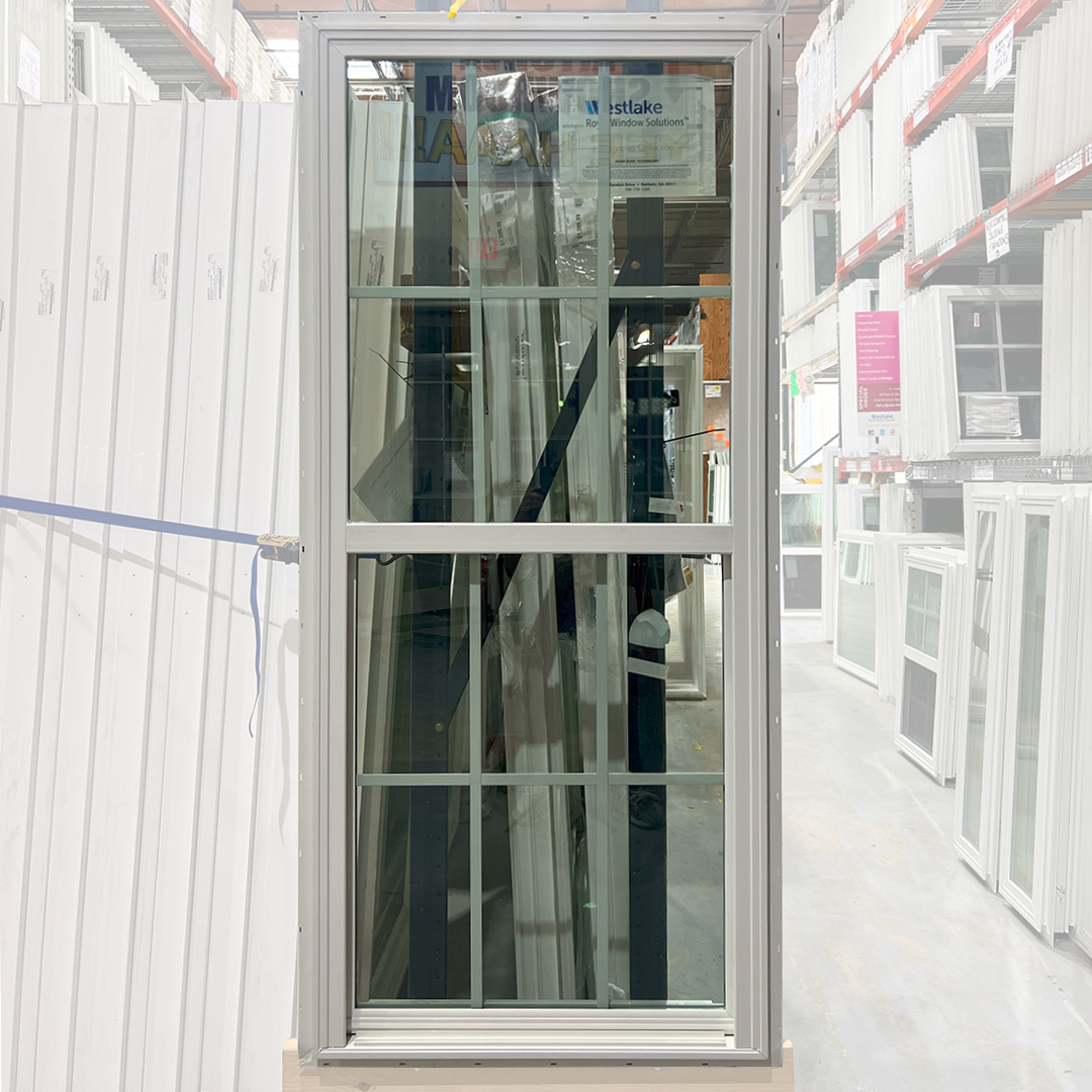 32x72 SINGLE HUNG WHITE NEW CONSTRUCTION WITH GRIDS VINYL WINDOW ...