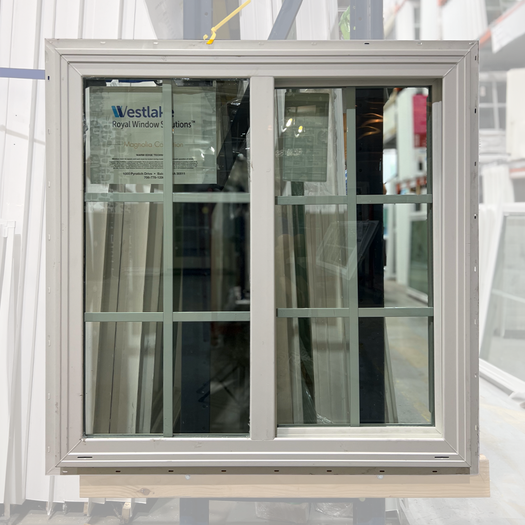 36x36 SINGLE VENT SLIDER WHITE WITH GRIDS VINYL WINDOW - Builders ...