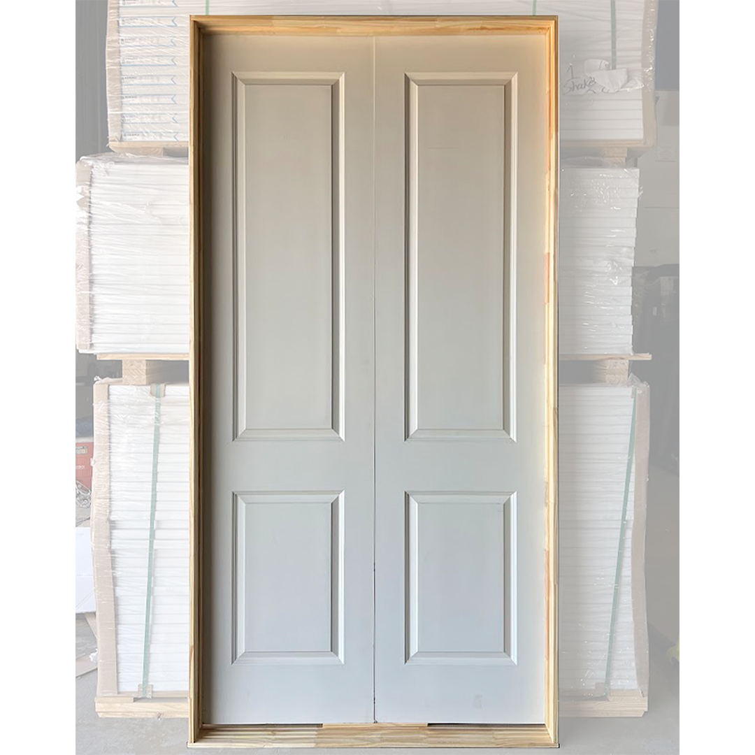 48x96 DOUBLE HOLLOW CORE 2 PANEL RAISED SQUARE TOP DOOR - Builders ...